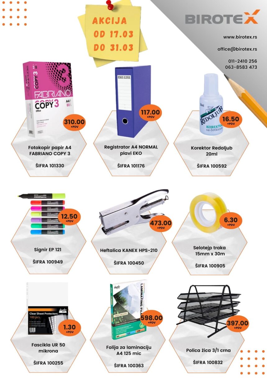 Akcija - Birotex